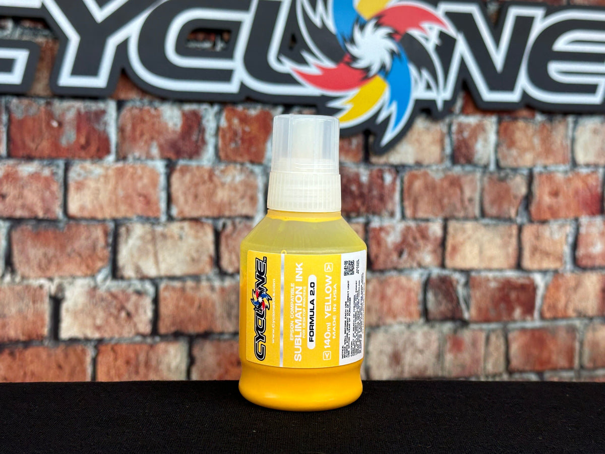 Sublimation Ink for Epson EcoTank 140ml YELLOW Single Bottle – Cyclone Inks